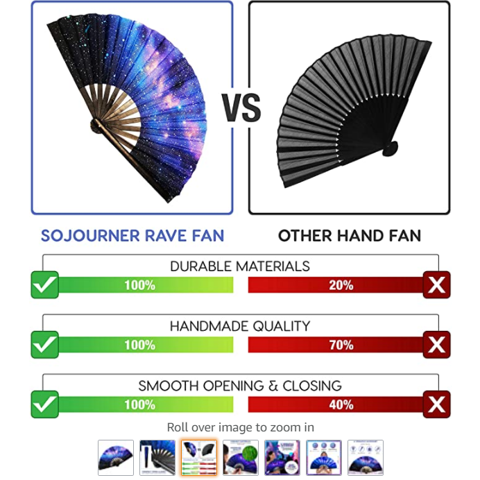 Hand Fan for Raves/ Festivals | Grumps Collection